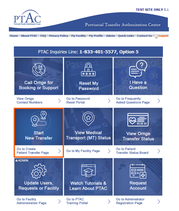 PTAC Transfer Request